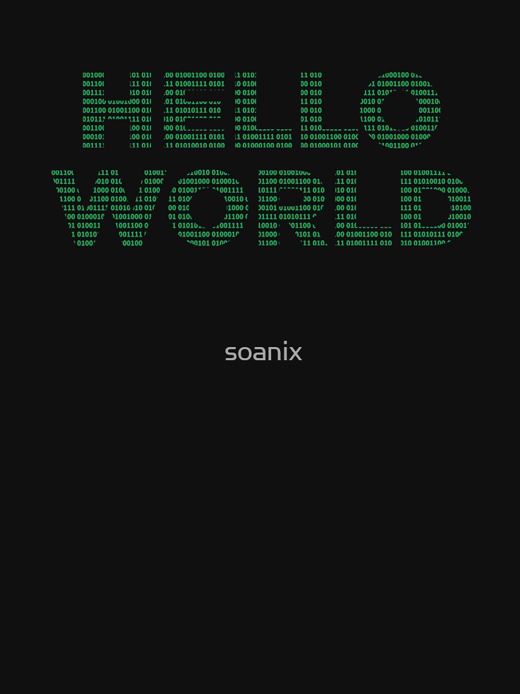 "Hello World - Binary" T-shirt for Sale by soanix | Redbubble | coding ...