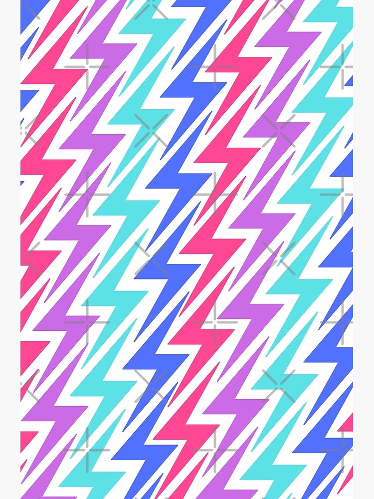 "Preppy Lightning Bolt Collage" Art Print by ccaaiittlllyynn | Redbubble