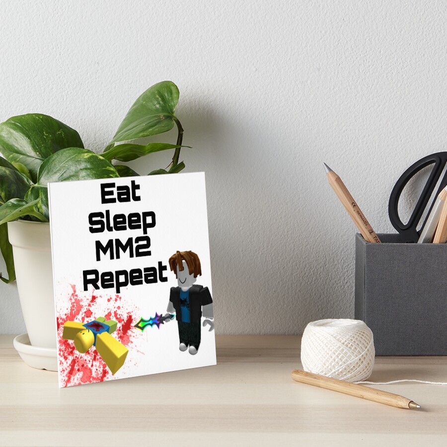 "Roblox MM2 " Art Board Print for Sale by robloxtees | Redbubble