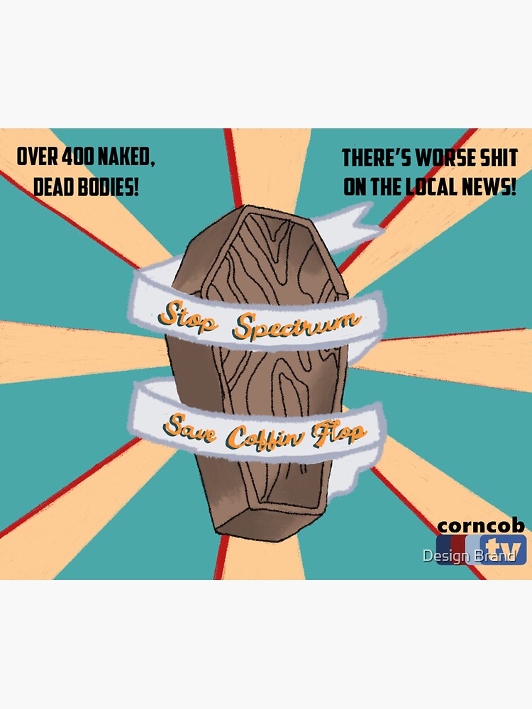 "Save Coffin Flop " Sticker for Sale by weirdlyweird | Redbubble