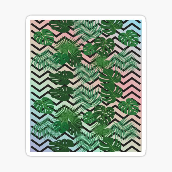 "botanical palm leaves" Sticker for Sale by synift22 | Redbubble