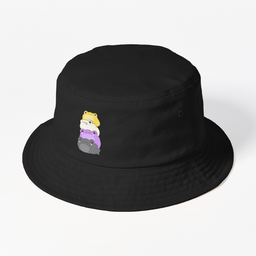 "Cute Nonbinary Pride Frog Pile: A Kawaii Aesthetic in Subtle Enby NB ...