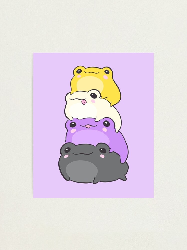 "Nonbinary Pride Frog - Cute Kawaii Aesthetic Frog - Subtle Non-Binary ...