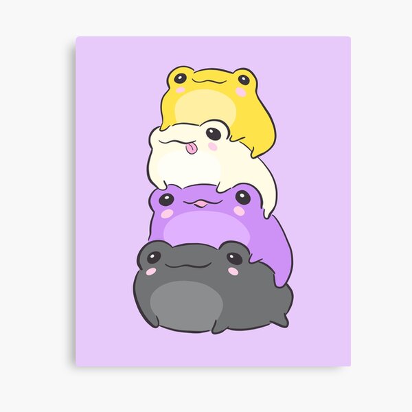"Nonbinary Pride Frog - Cute Kawaii Aesthetic Frog - Subtle Non-Binary ...