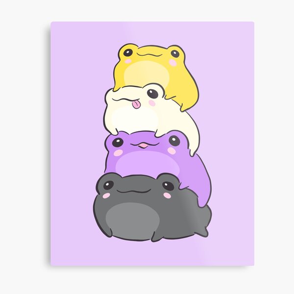 "Nonbinary Pride Frog - Cute Kawaii Aesthetic Frog - Subtle Non-Binary ...