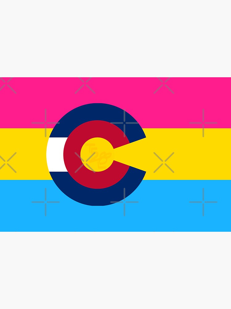 "Colorado LGBTQIA2S+ Pansexual Pride Flag" Sticker for Sale by ...
