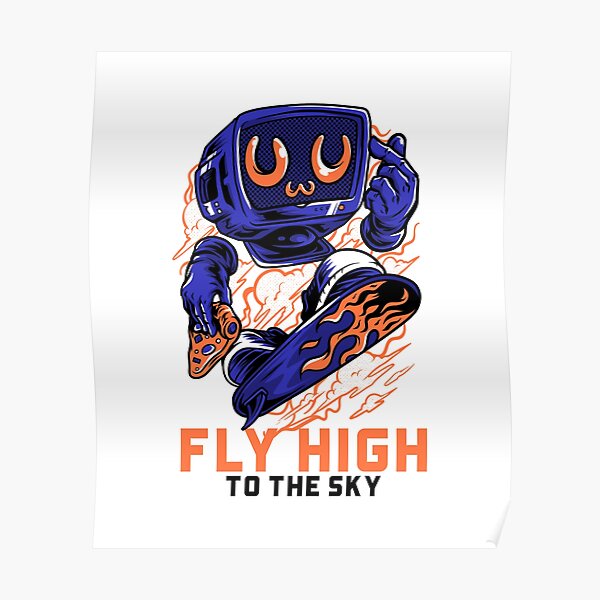 "Fly High Urban Themed Streetwear" Poster for Sale by Storopia | Redbubble