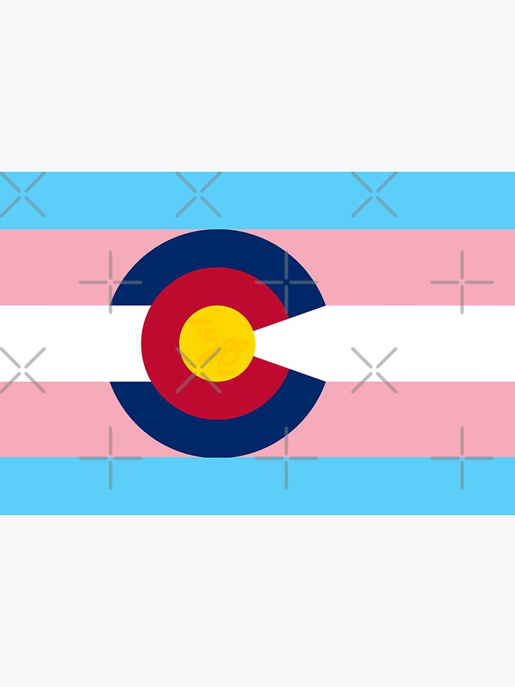 "Colorado LGBTQIA2S+ Trans Pride Flag" Sticker for Sale by that5280lady ...
