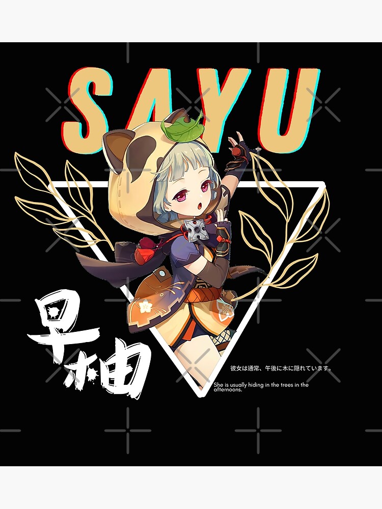 "Sayu - Genshin Impact New Character" Art Print by Omagatoki | Redbubble