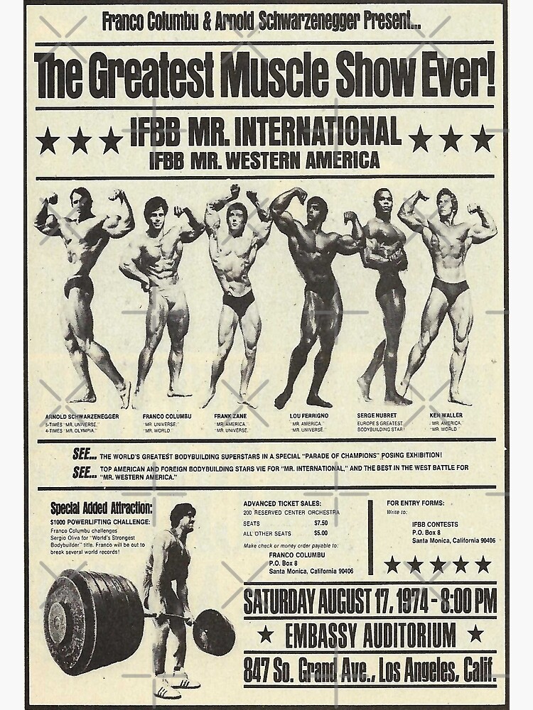 "The Greatest Muscle Show Ever!" Photographic Print by COEbodybuilding ...