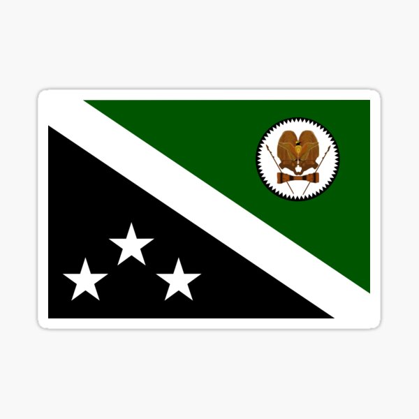 "Flag of Western Highlands Province, Papua New Guinea" Sticker for Sale ...
