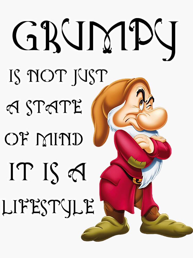 "Grumpy Dwarf" Sticker by GhglttM3 | Redbubble
