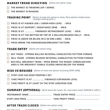 "Trade Checklist Tool" Poster for Sale by qwotsterpro | Redbubble