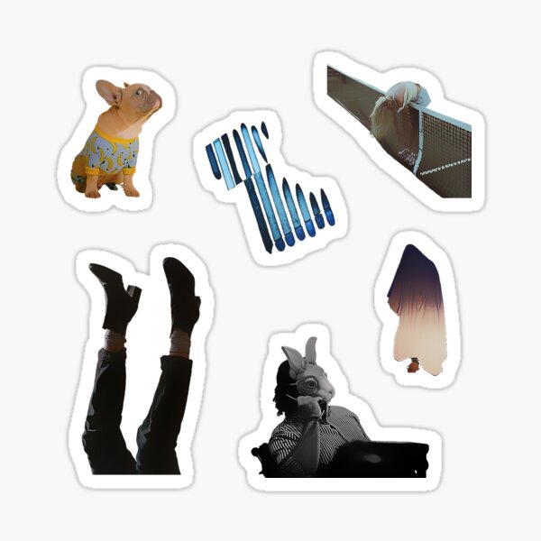 "6 Sketched Abnormal Stickers Pack Weird Funny Prank Joke" Sticker for ...