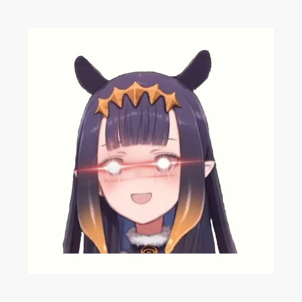 "Ninomae Inanis Hololive laser eyes" Art Print by Gawrgura | Redbubble