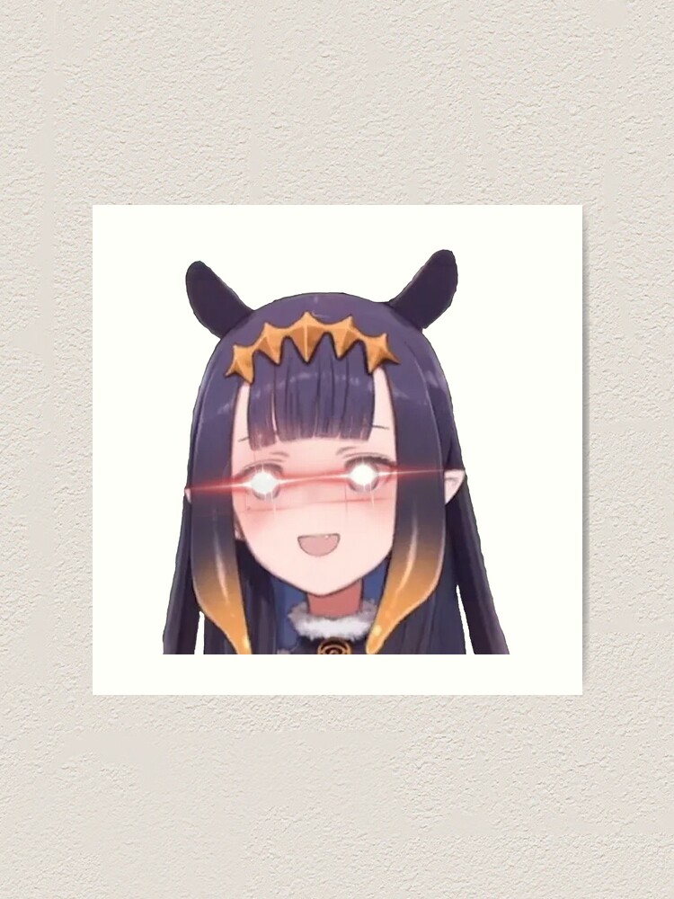 "Ninomae Inanis Hololive laser eyes" Art Print by Gawrgura | Redbubble