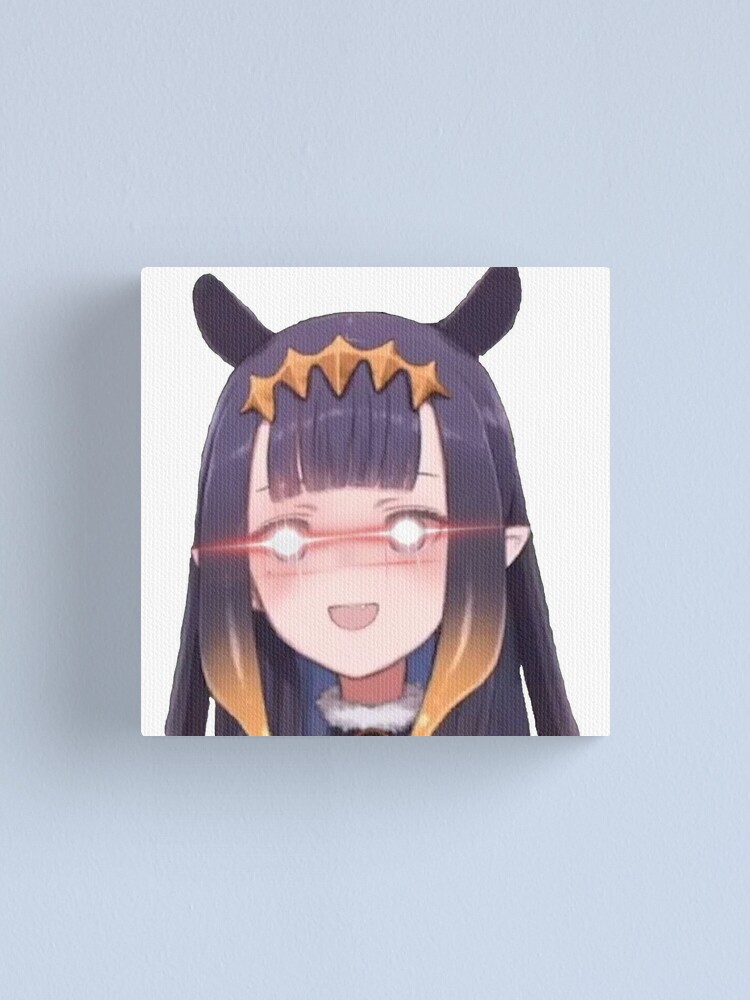 "Ninomae Inanis Hololive laser eyes" Canvas Print by Gawrgura | Redbubble