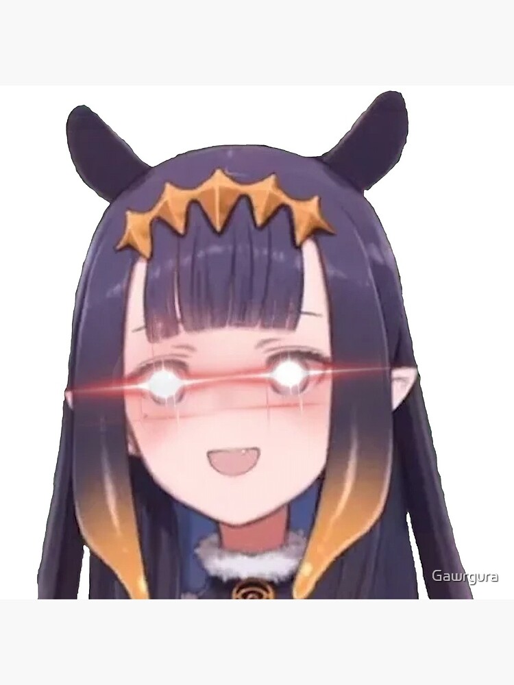 "Ninomae Inanis Hololive laser eyes" Canvas Print by Gawrgura | Redbubble