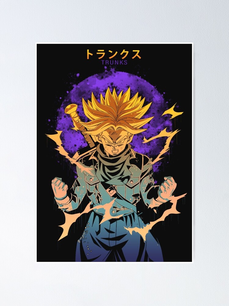 "Super Saiyan Trunks" Poster for Sale by HattieBelgum | Redbubble