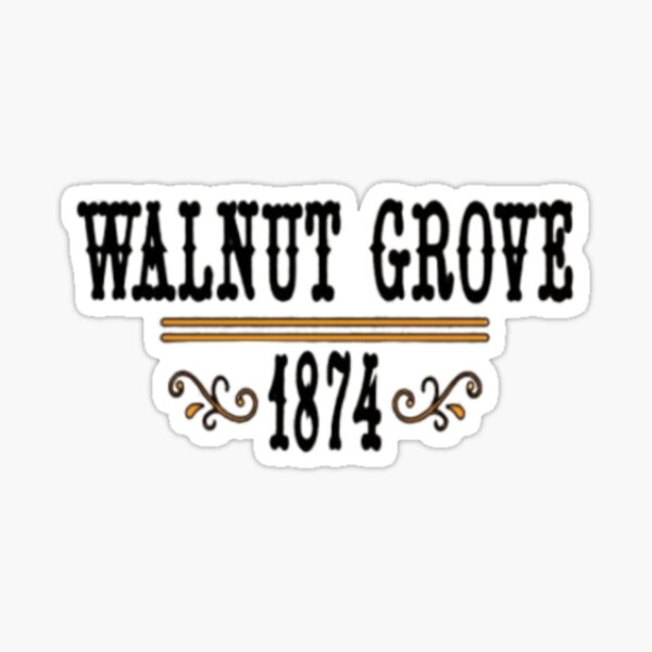"walnut grove logo" Sticker for Sale by favoredbygrace | Redbubble