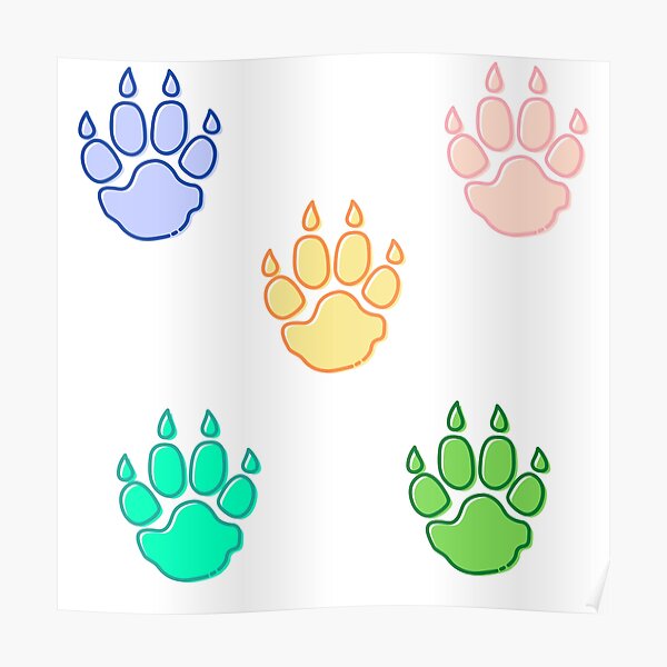 "Art of Zoo paws" Poster for Sale by contributor | Redbubble