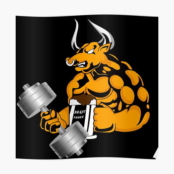 "GYM BEAST - BODYBUILDING V2" Poster for Sale by Ayodesign1 | Redbubble