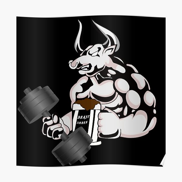 "GYM BEAST - BODYBUILDING V3" Poster by Ayodesign1 | Redbubble