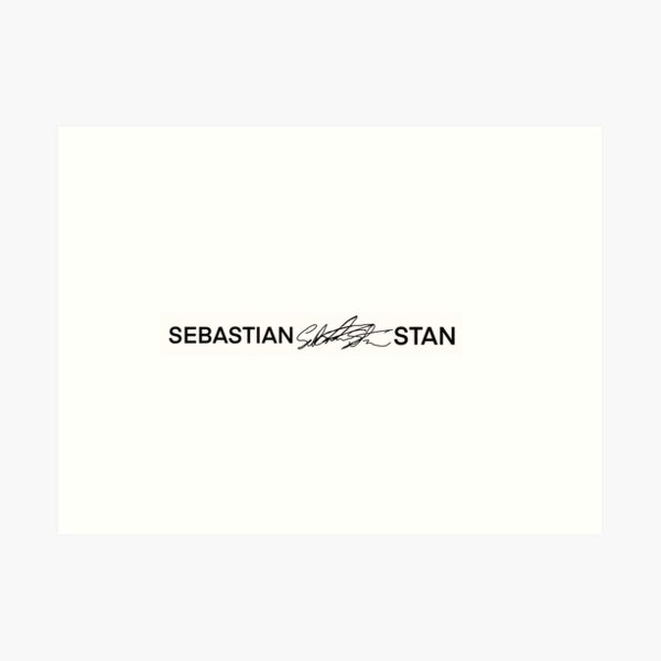 "Sebastian Stan signature " Art Print by RagnorokAndRoll | Redbubble