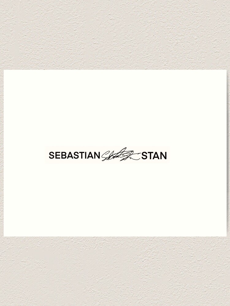 "Sebastian Stan signature " Art Print by RagnorokAndRoll | Redbubble