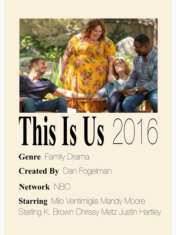 "This is Us Poster" Sticker for Sale by tlee322 | Redbubble