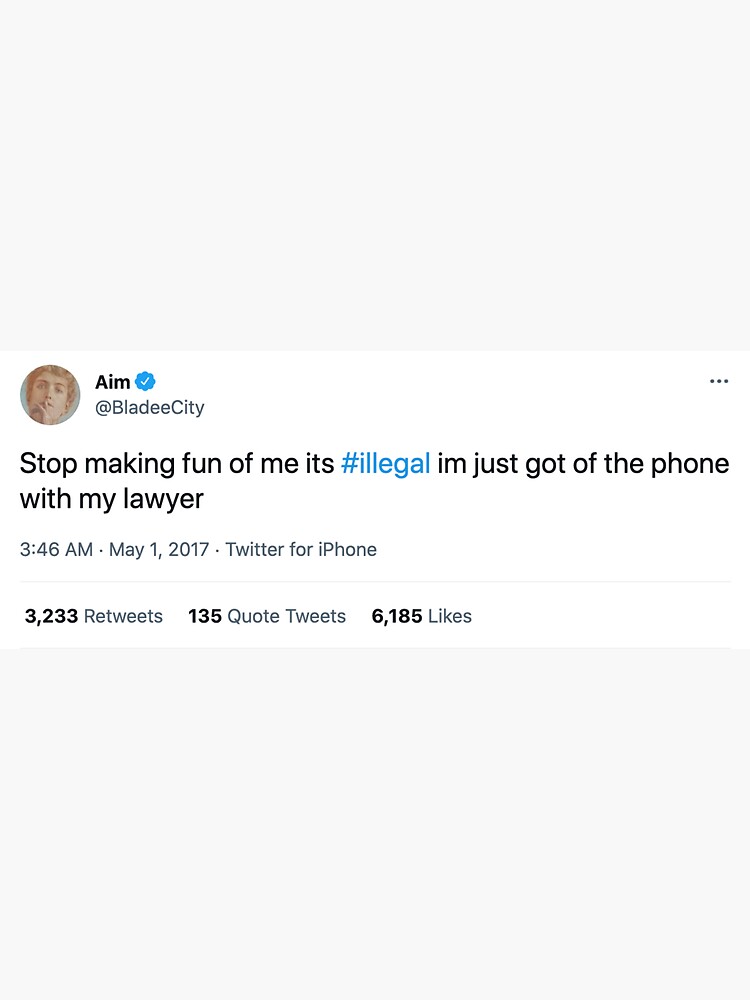 "Blade tweet" Sticker for Sale by KidCakess | Redbubble