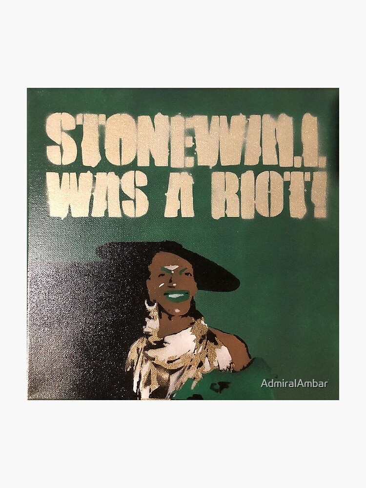 "Stonewall Was A Riot!: Marsha P. Johnson green" Sticker for Sale by ...