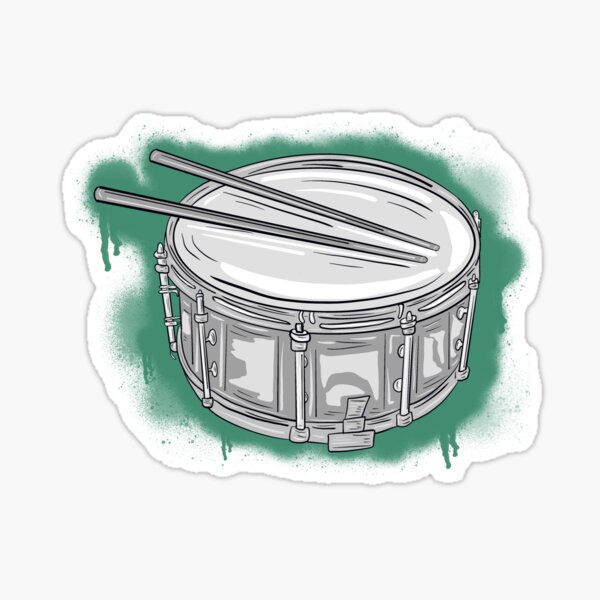 "Snare Drum" Sticker for Sale by missmann | Redbubble