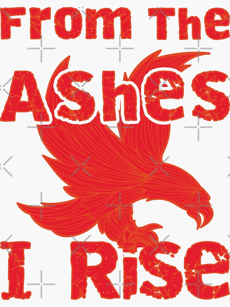 "Fire Phoenix - Motivational " Sticker for Sale by StarsForgers | Redbubble