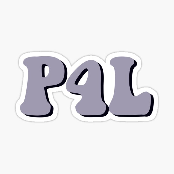 "Purple Pogue 4 Life / P4L" Sticker for Sale by cartershart | Redbubble