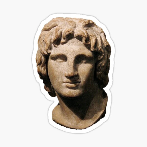 "Alexander the Great (bust)" Sticker for Sale by PZAndrews | Redbubble