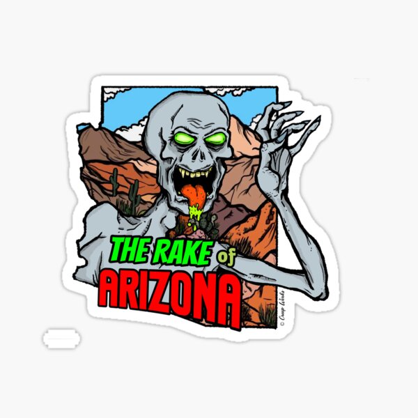 "The Rake of Arizona Legendary Cryptid Creature Creeptid" Sticker for ...