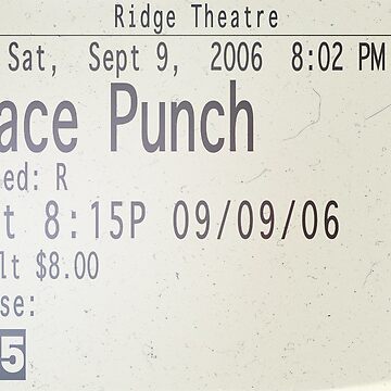 "face punch movie ticket twilight" Sticker for Sale by autumnrietzel ...
