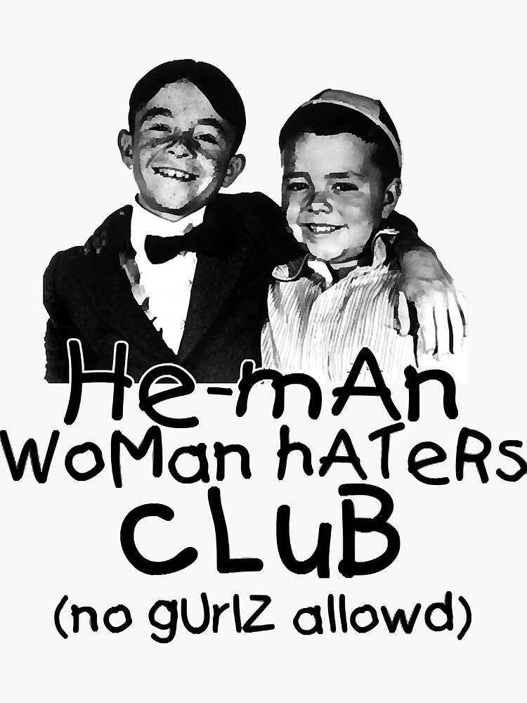 Pegatina «He Man Woman Haters Club de nuestra pandilla, The Little ...