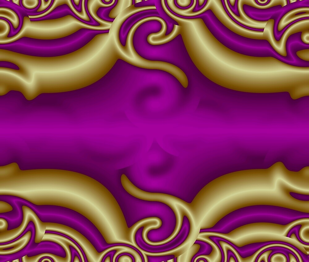 "Royal Purple Scroll" by Kinnally | Redbubble
