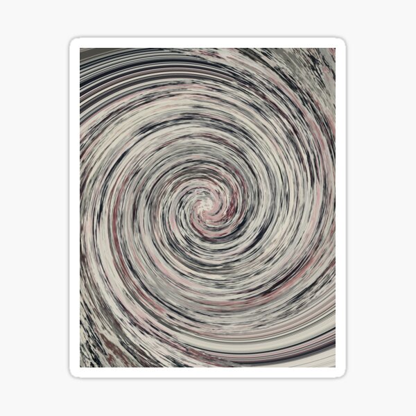 "Retro Twisted Vortex" Sticker for Sale by lucidluck | Redbubble
