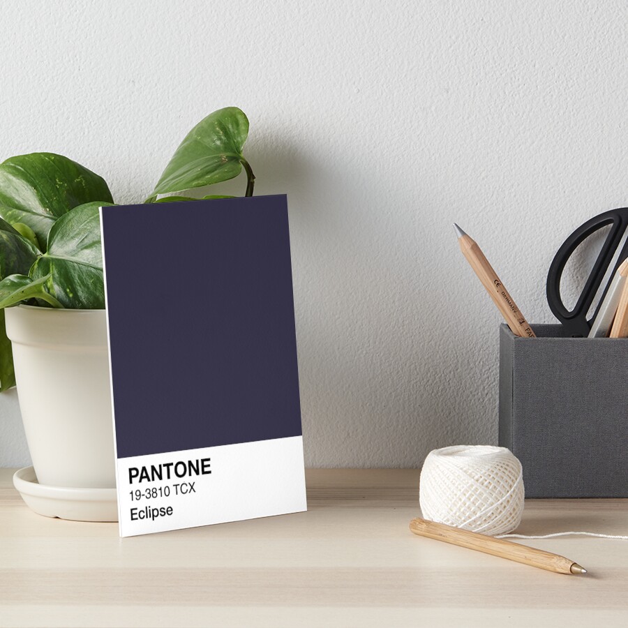 "Pantone Eclipse, Navy Blue" Art Board Print by Mushroom-Gorge | Redbubble