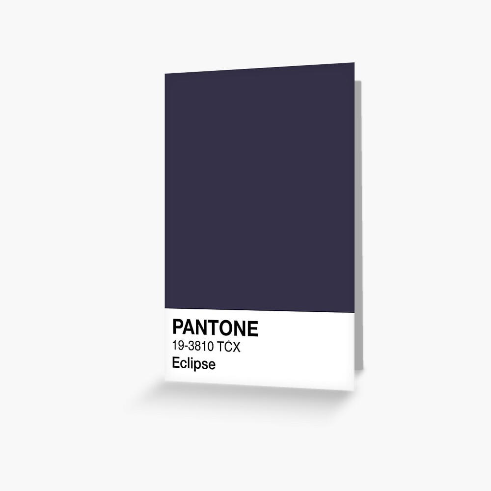 "Pantone Eclipse, Navy Blue" Greeting Card for Sale by Mushroom-Gorge ...