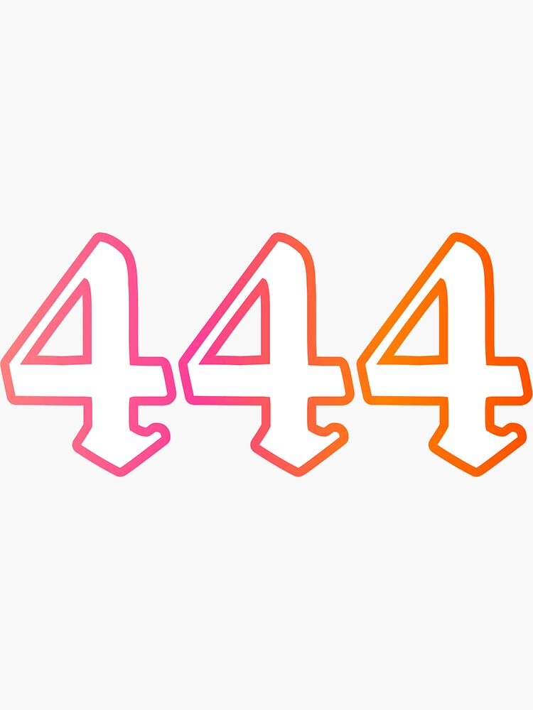 "444" Sticker for Sale by Sophie Grace | Redbubble