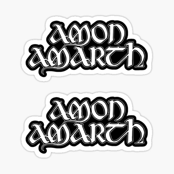"Amon Amarth (Transparent) Weiß" Sticker von SidsStyles | Redbubble