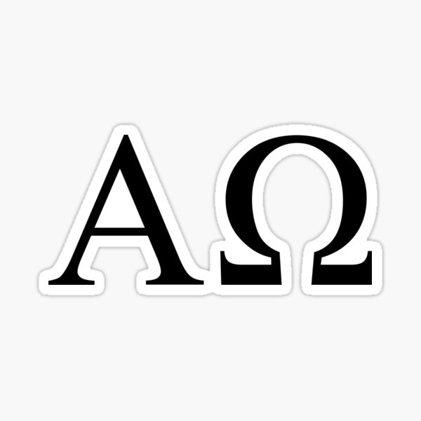 "Alpha and Omega" Sticker for Sale by Bethel Store | Redbubble