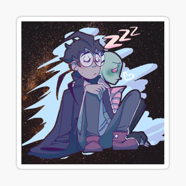 "ZaDr (Invader Zim)" Sticker by Twilightthehawk | Redbubble