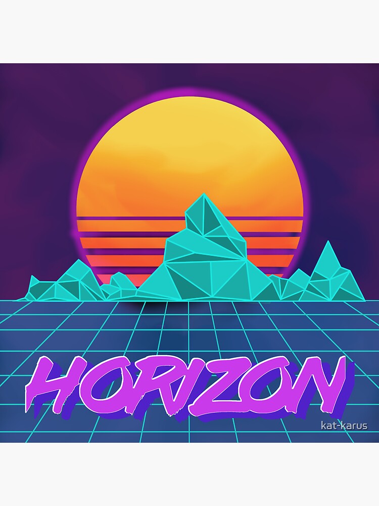 "Horizon" Sticker for Sale by kat-karus | Redbubble