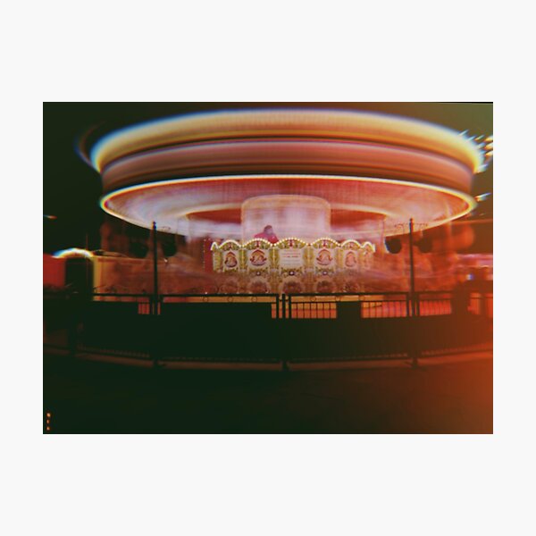 "neon carousel" Photographic Print for Sale by samrosey | Redbubble