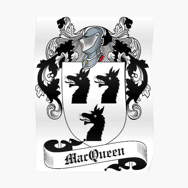"MacQueen " Poster for Sale by HaroldHeraldry | Redbubble